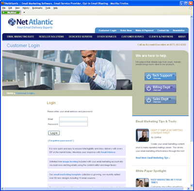 Email Marketing Screenshots | Net Atlantic