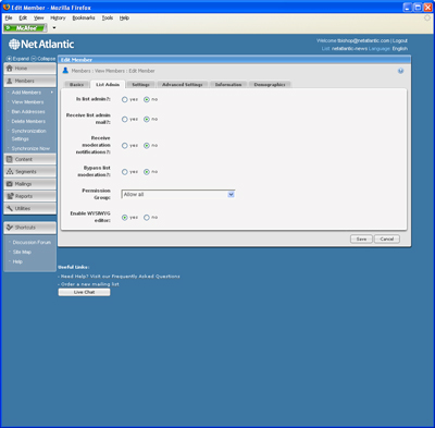 Email Marketing Screenshots | Net Atlantic