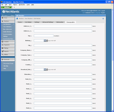 Email Marketing Screenshots | Net Atlantic