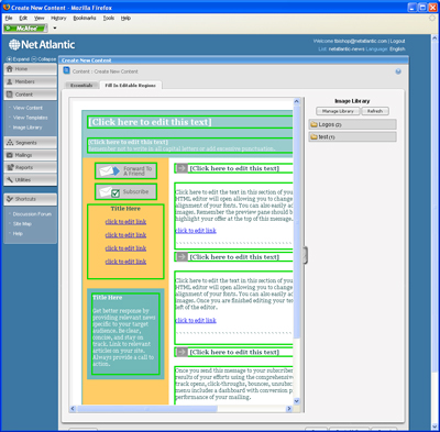 Email Marketing Screenshots | Net Atlantic
