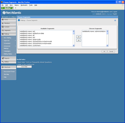 Email Marketing Screenshots | Net Atlantic