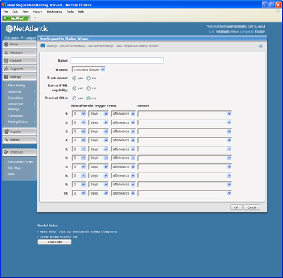Email Marketing Screenshots | Net Atlantic